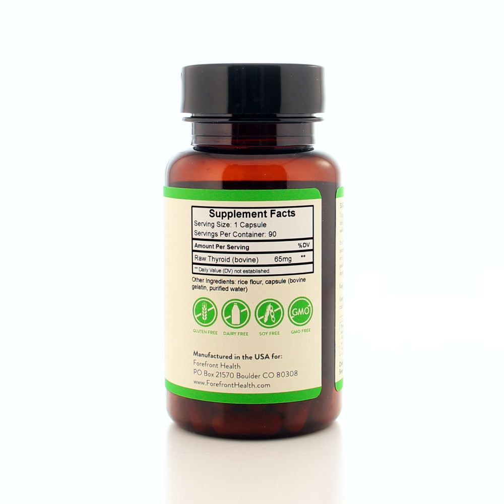 Raw Desiccated Thyroid (65 mg capsules) - Forefront Health